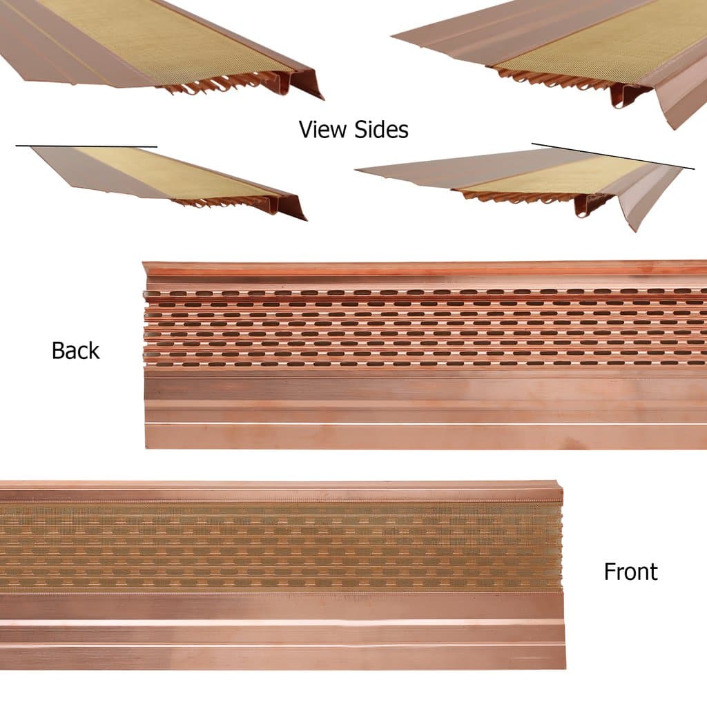 Half Round Flat Micromesh Copper Gutter Guards